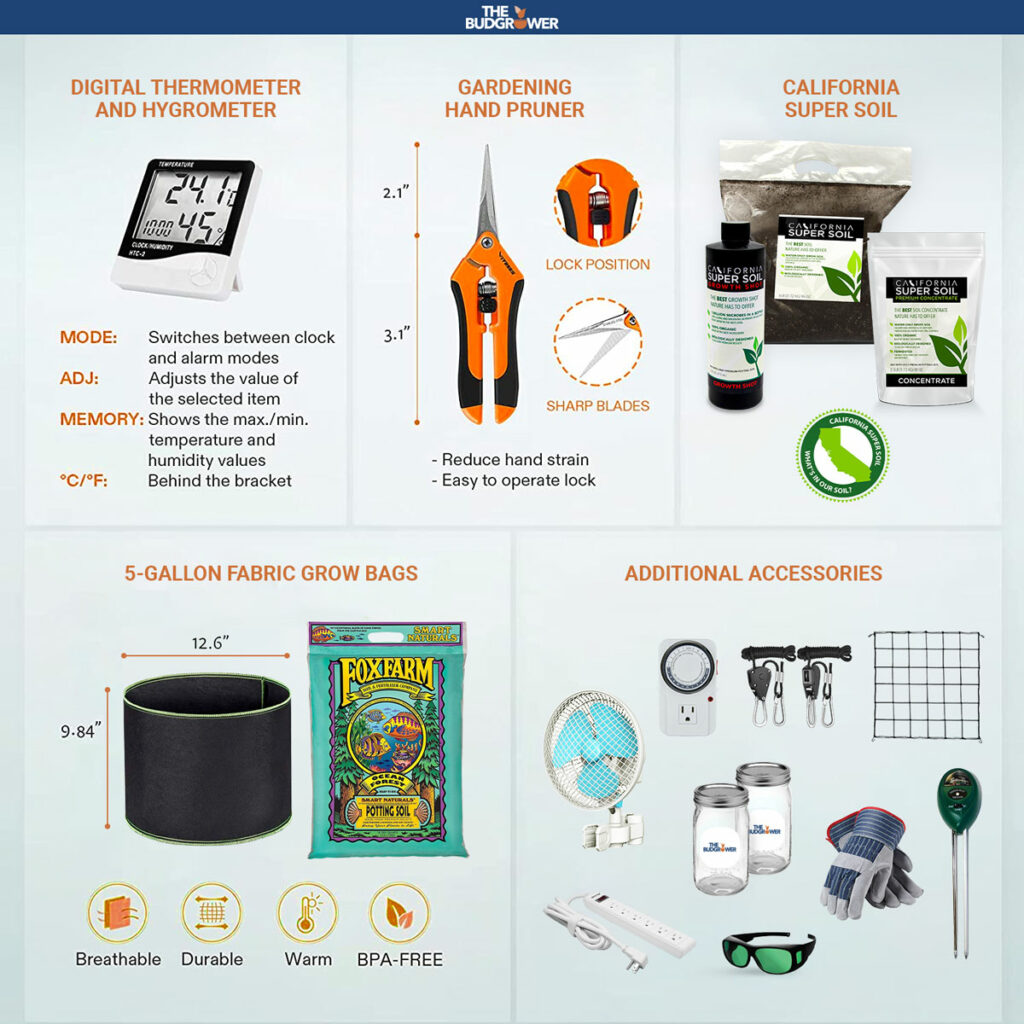 Indoor Starter Grow Kit With LED Light | The Bud Grower