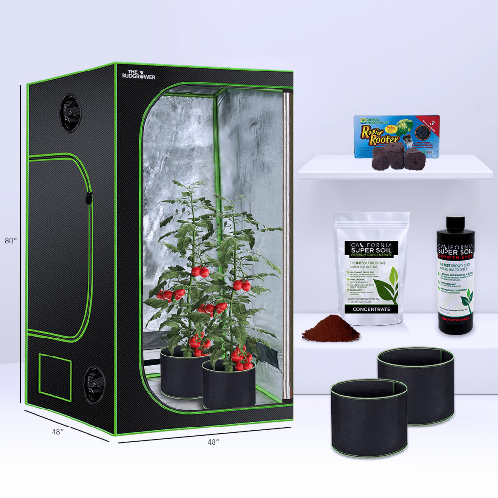 Tent and Nutrition Grow Kit: Large | The Bud Grower